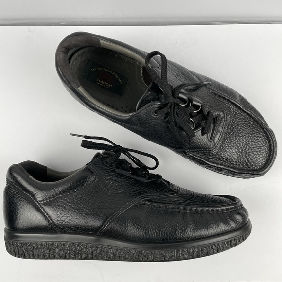 SAS | Shoes | Sas Pathfinder Shoes Black Pebbled Leather Comfort Loafer ...